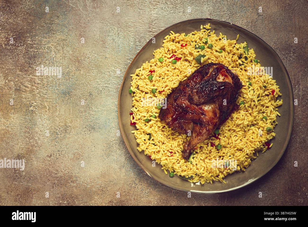 Kabsa, rice with chicken, Saudi Arabian dish, national dish, homemade ...