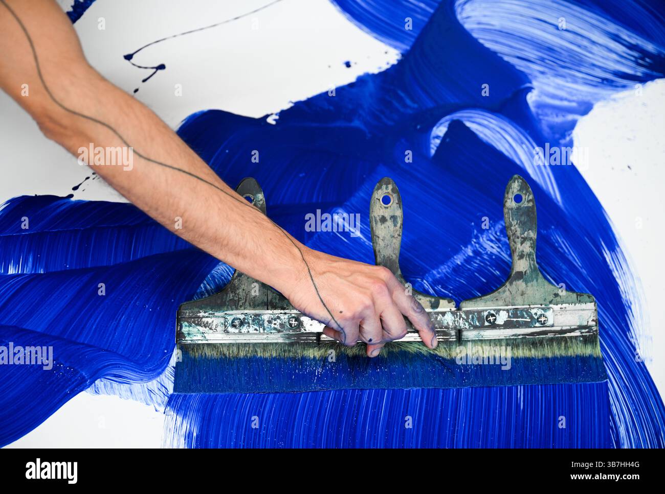 EDITORIAL USE ONLY Artist Kostas Papakostas at his studio preparing for ...