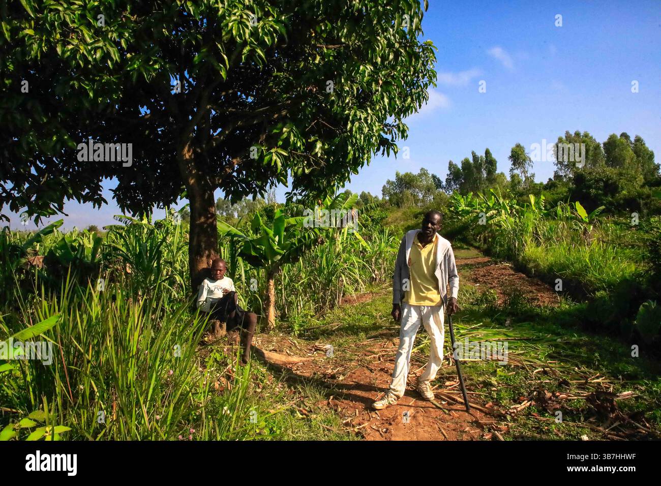February 17, 2024, Siaya, KENYA: Mr George Airo is posed at his village ...