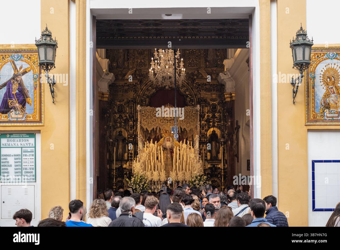 Semana Santa, Holy Week celebrations in Seville, Spain Stock Photo - Alamy