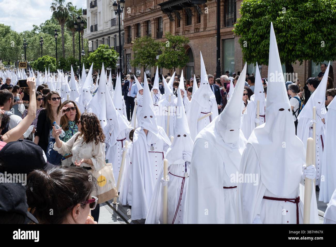 Semana Santa, Holy Week celebrations in Seville, Spain Stock Photo - Alamy
