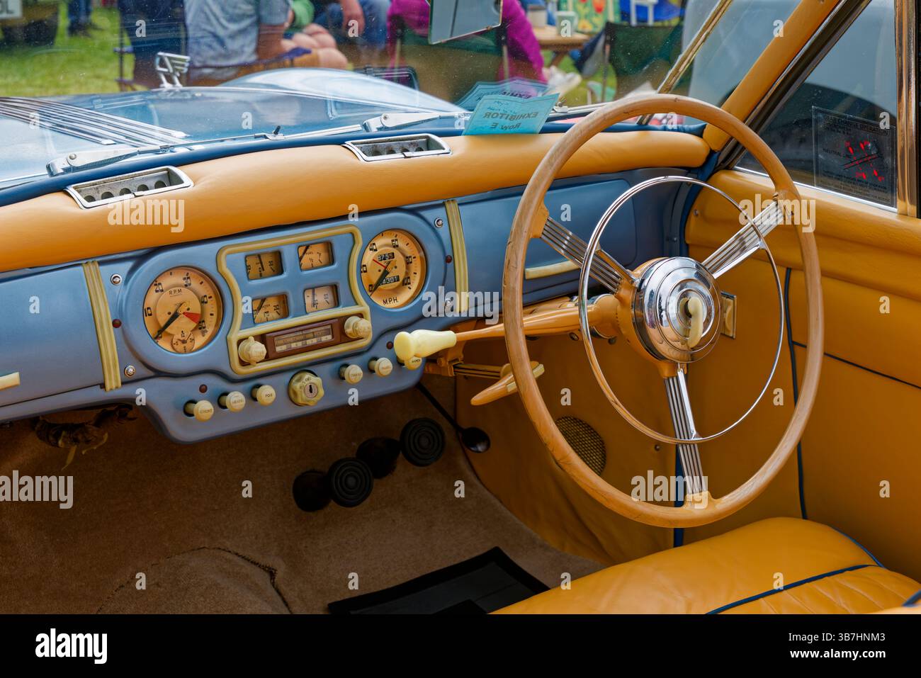 Austin Atlantic dashboard and steering wheel Stock Photo - Alamy