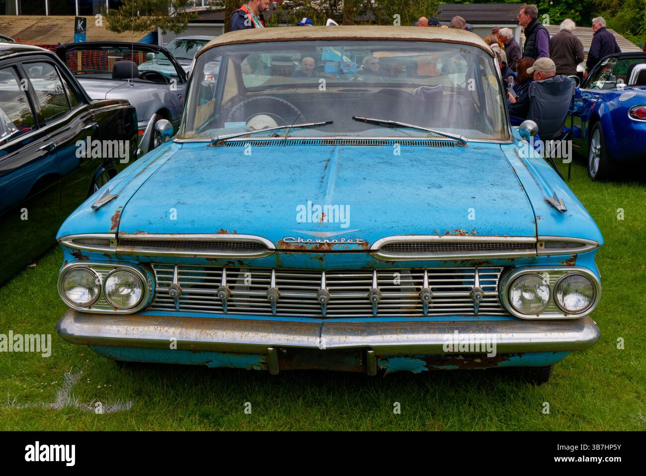 1959 Chevrolet Bel Air Sedan restoration project Stock Photo - Alamy