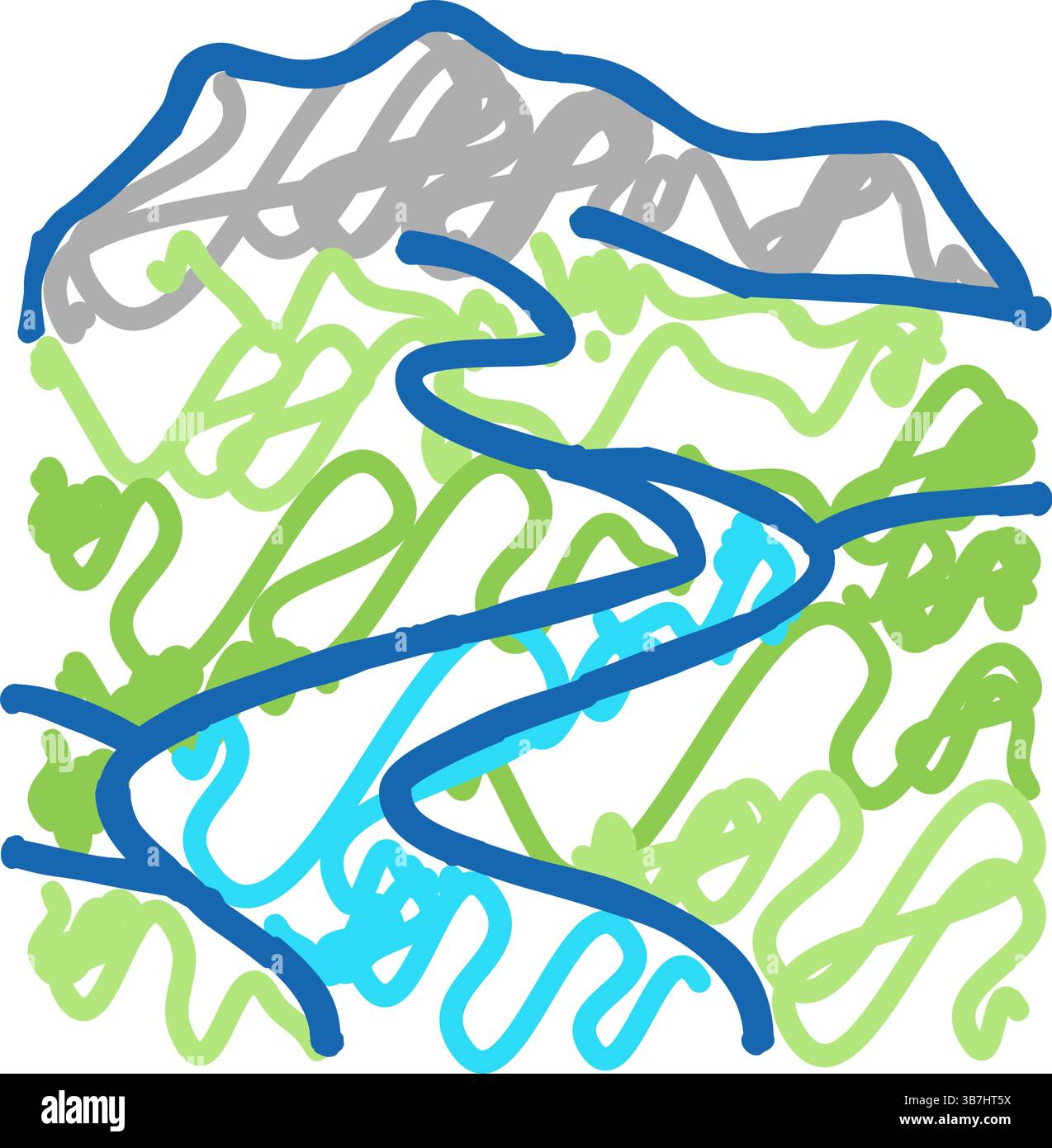 source of river icon doodle illustration Stock Vector Image & Art - Alamy