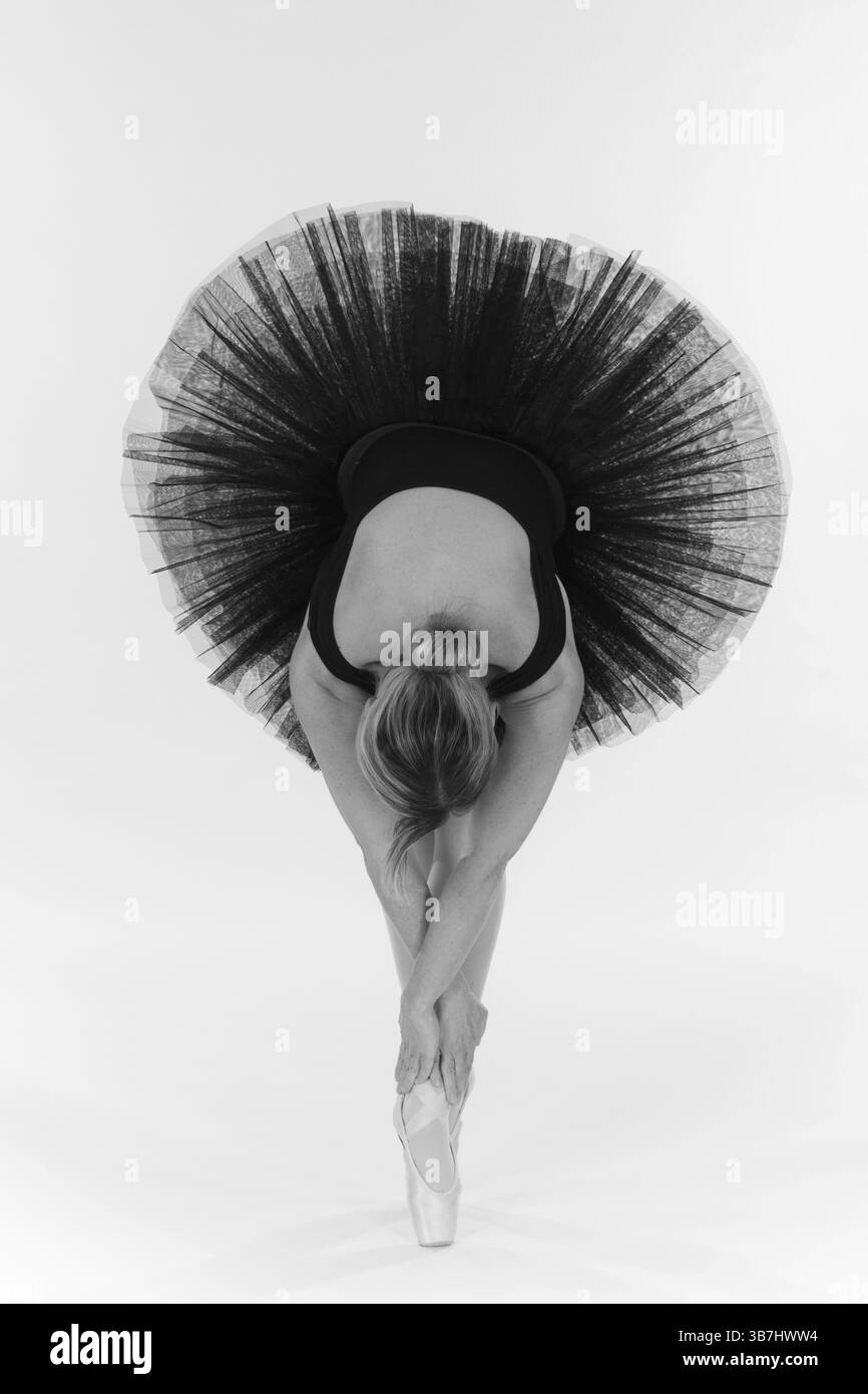Ballet from the top view Black and White Stock Photos & Images - Alamy