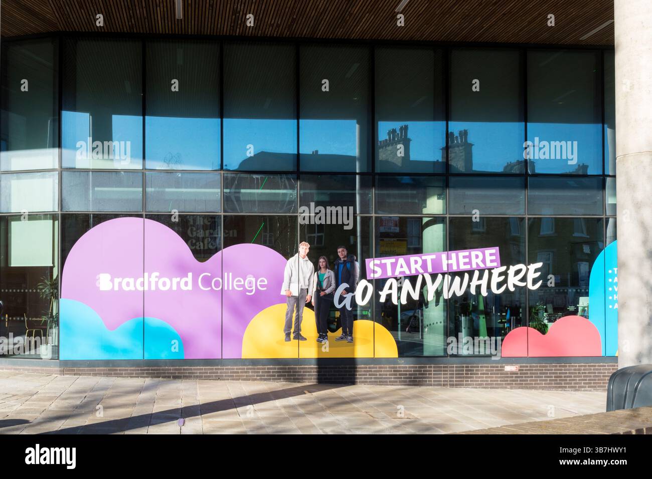 A sign on Bradford College Stock Photo - Alamy