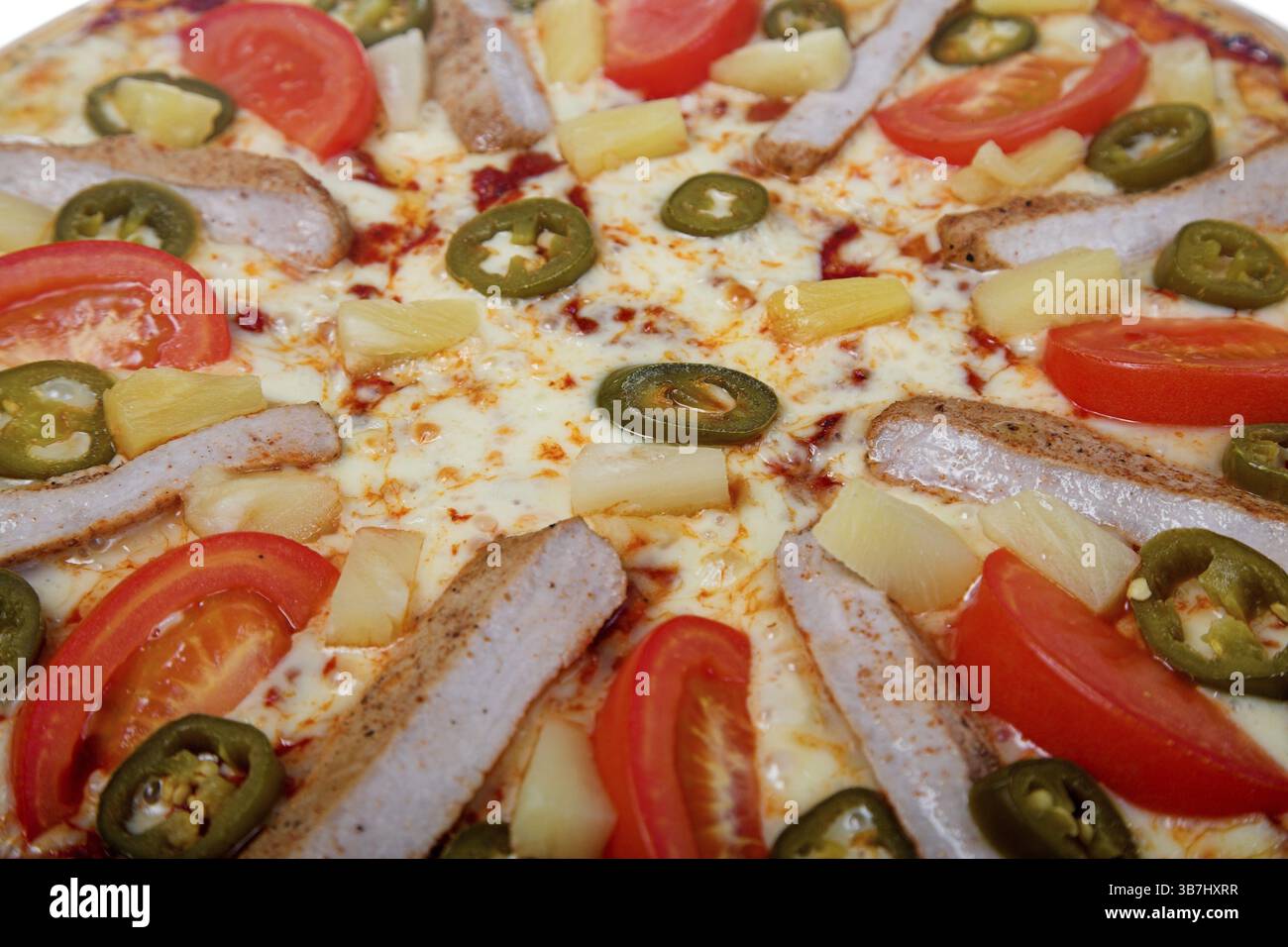 Isolated ground meat pizza hi-res stock photography and images - Alamy