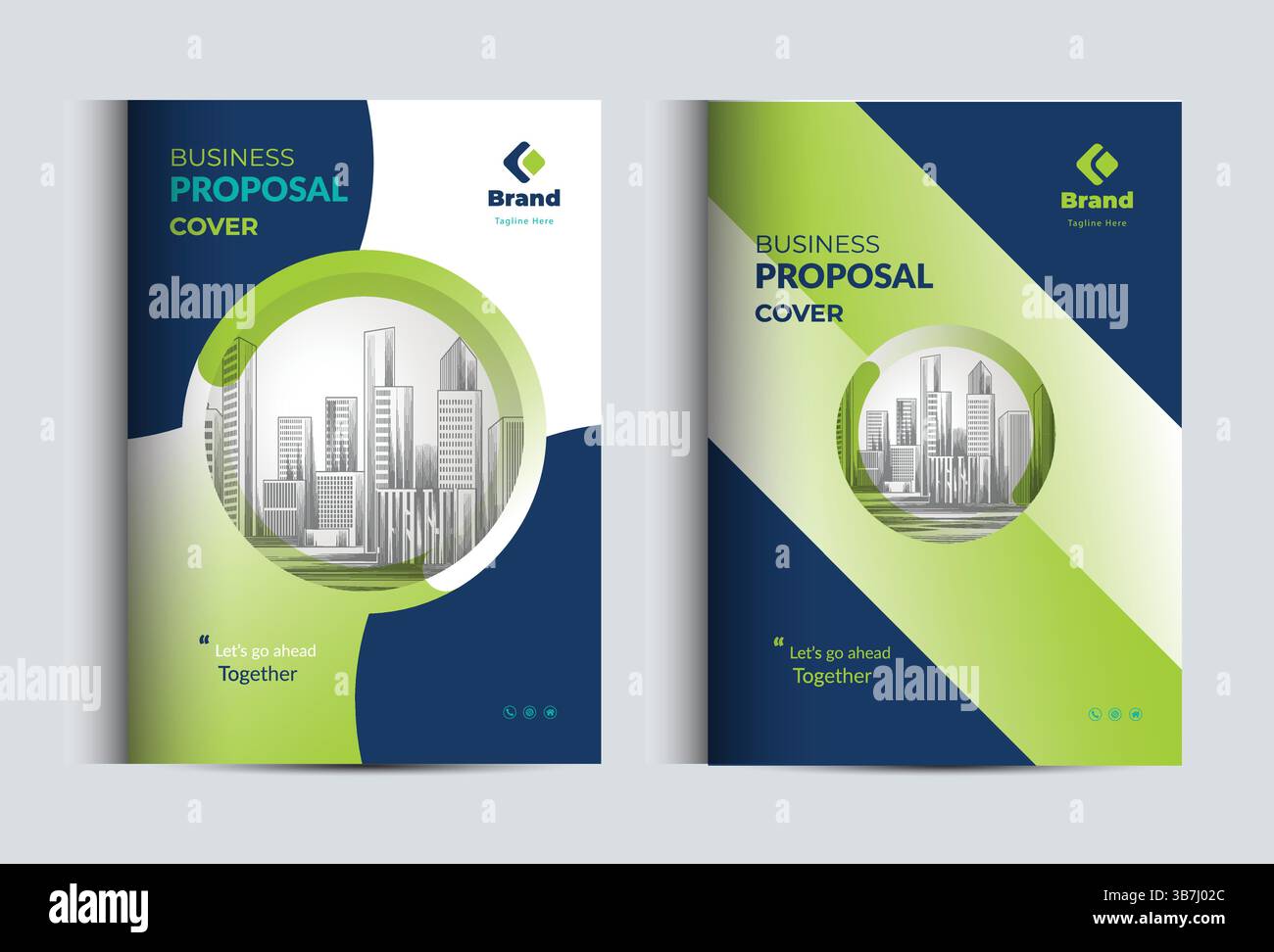 Corporate Business Proposal Cover Design Template Concepts Stock Vector ...