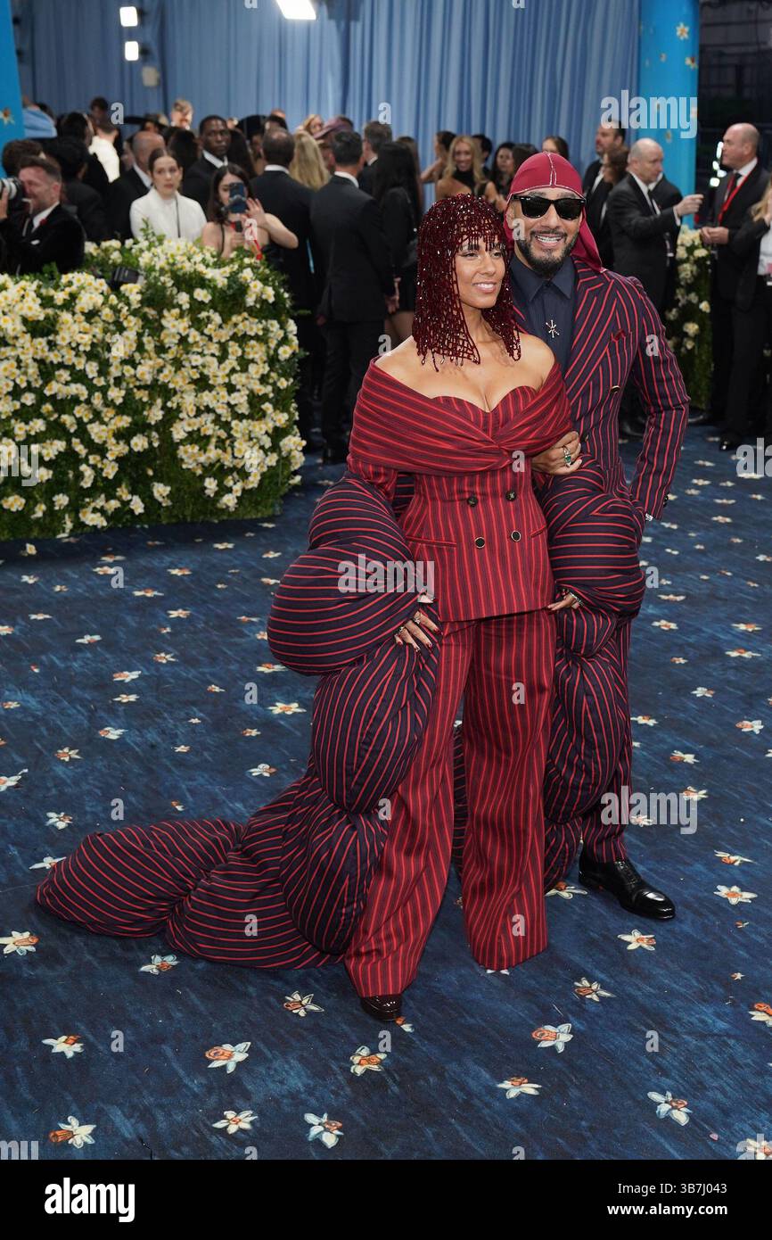 Ny. 05th May, 2025. Alicia Keys, Swizz Beatz at arrivals for The 2025 ...