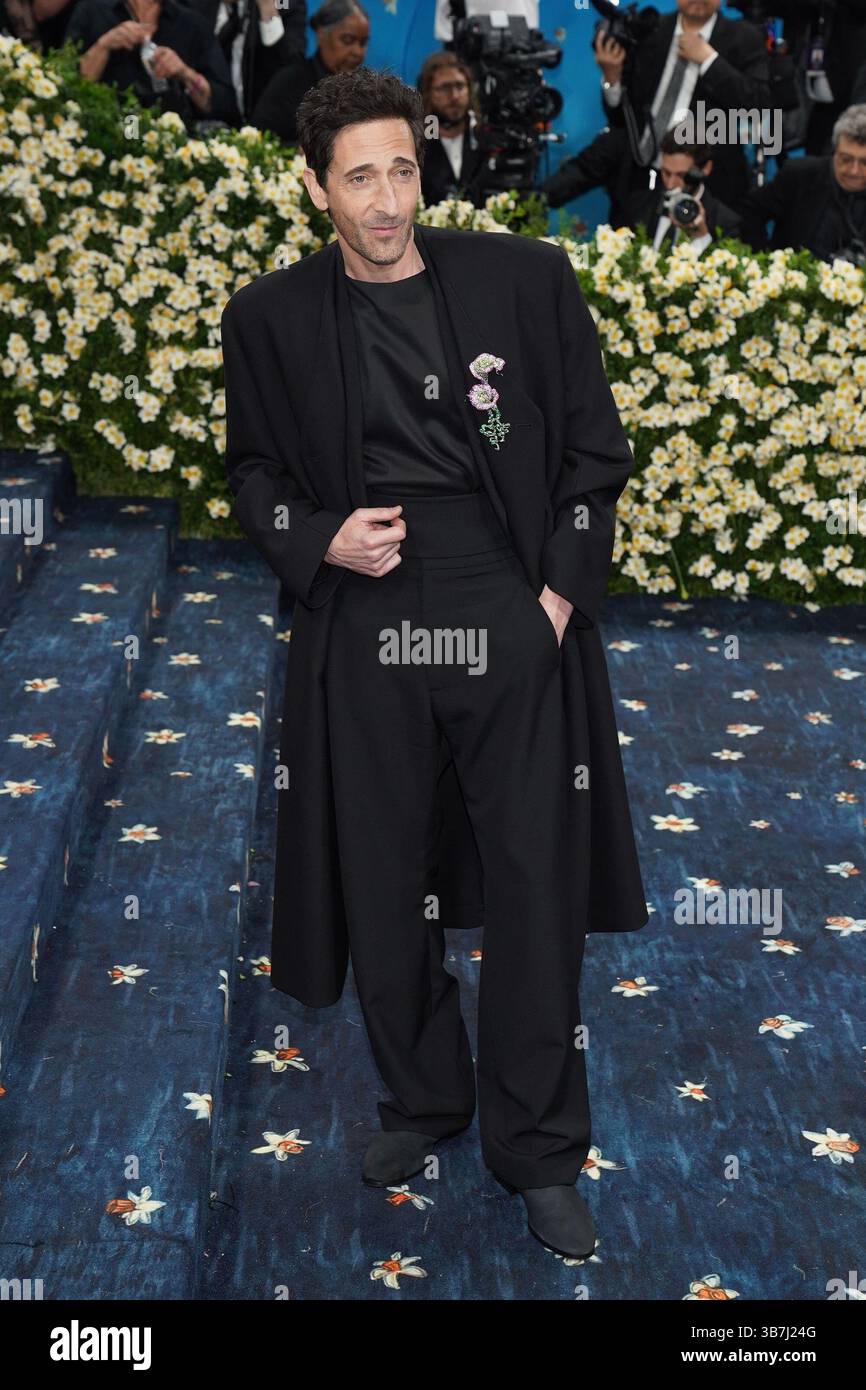 Ny. 05th May, 2025. Adrien Brody at arrivals for The 2025 Costume ...