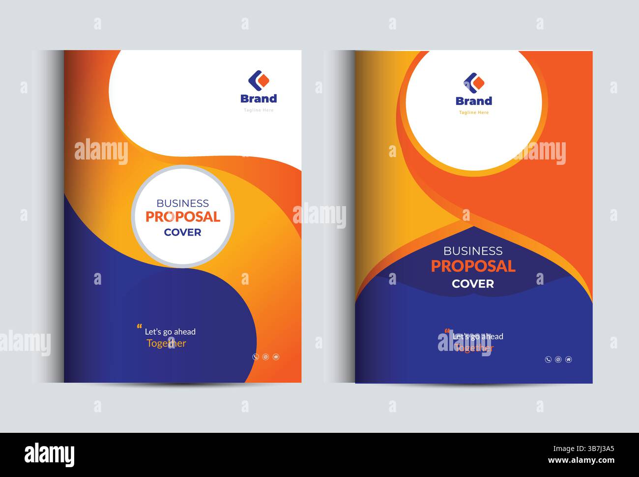 Corporate Business Proposal Cover Design Template Concepts Stock Vector ...