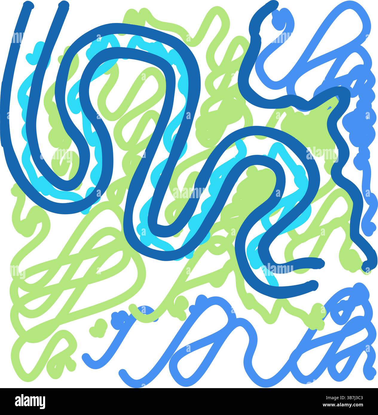 meandering river icon doodle illustration Stock Vector Image & Art - Alamy