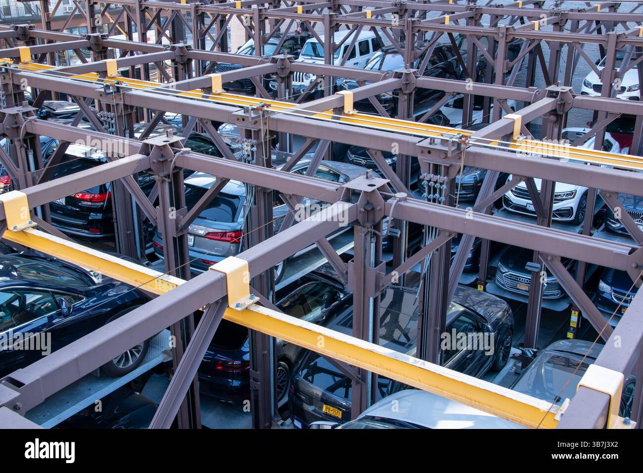 Multi storey car parking system in New York City, USA Stock Photo - Alamy