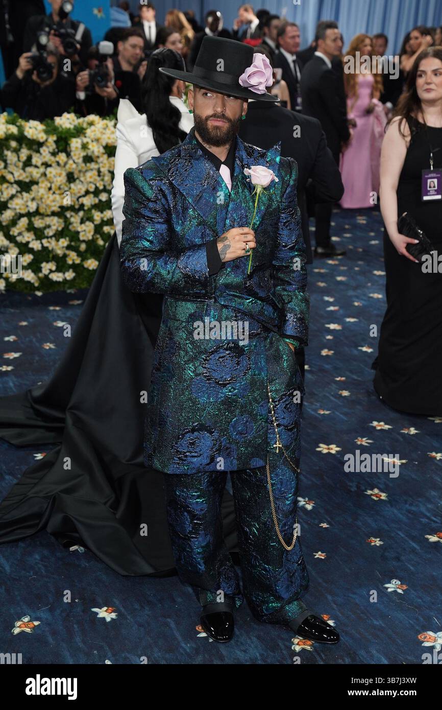 Ny. 05th May, 2025. Maluma at arrivals for The 2025 Costume Institute ...