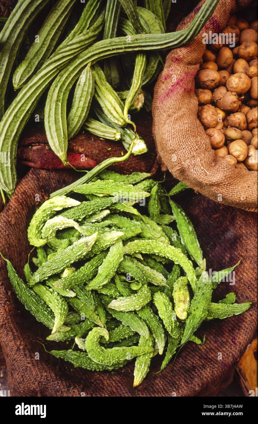 Typical vegetables, Almora, Himalaya Kumaon, Uttar Pradesh, India, Asia ...