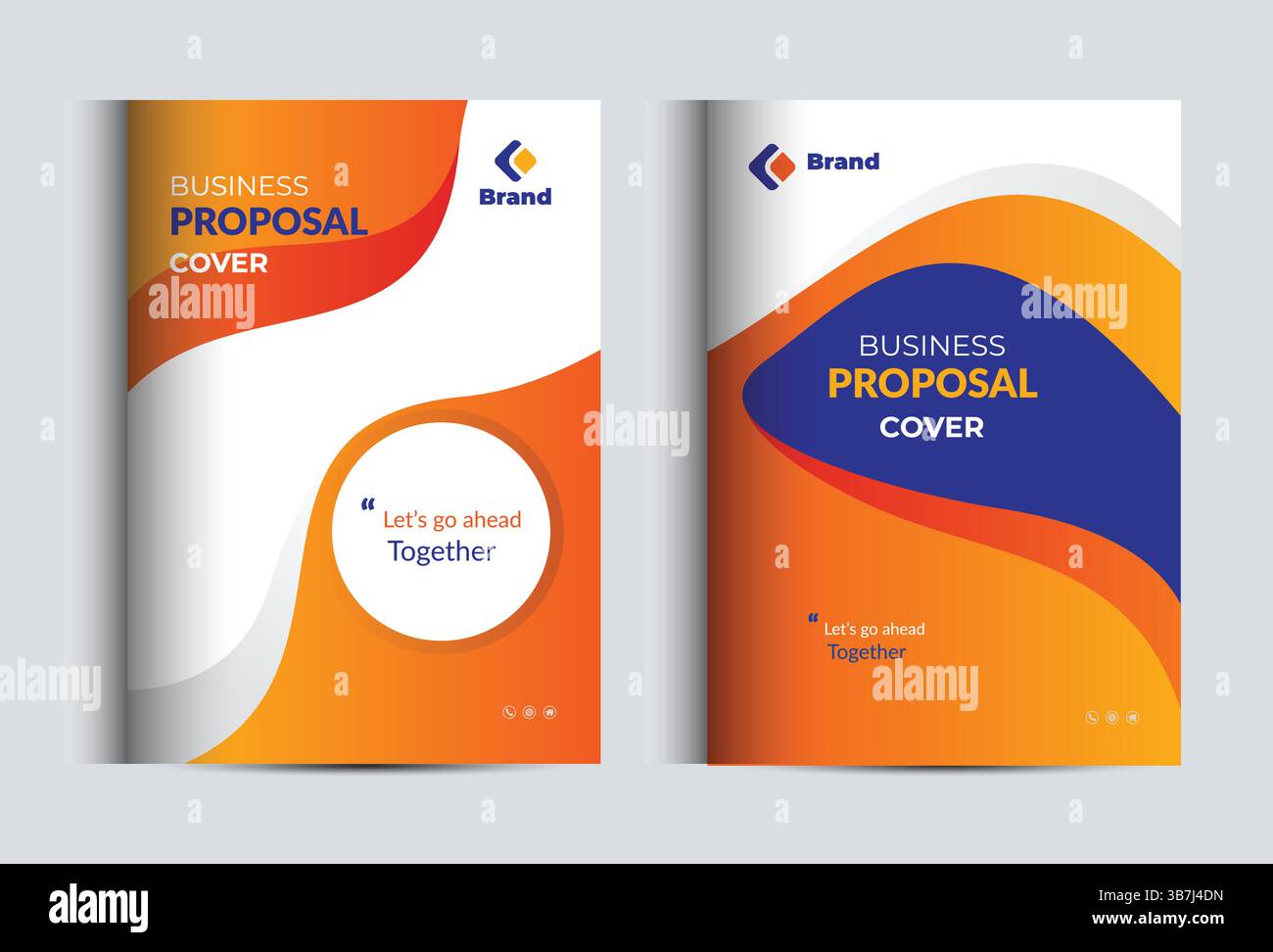 Corporate Business Proposal Cover Design Template Concepts Stock Vector ...