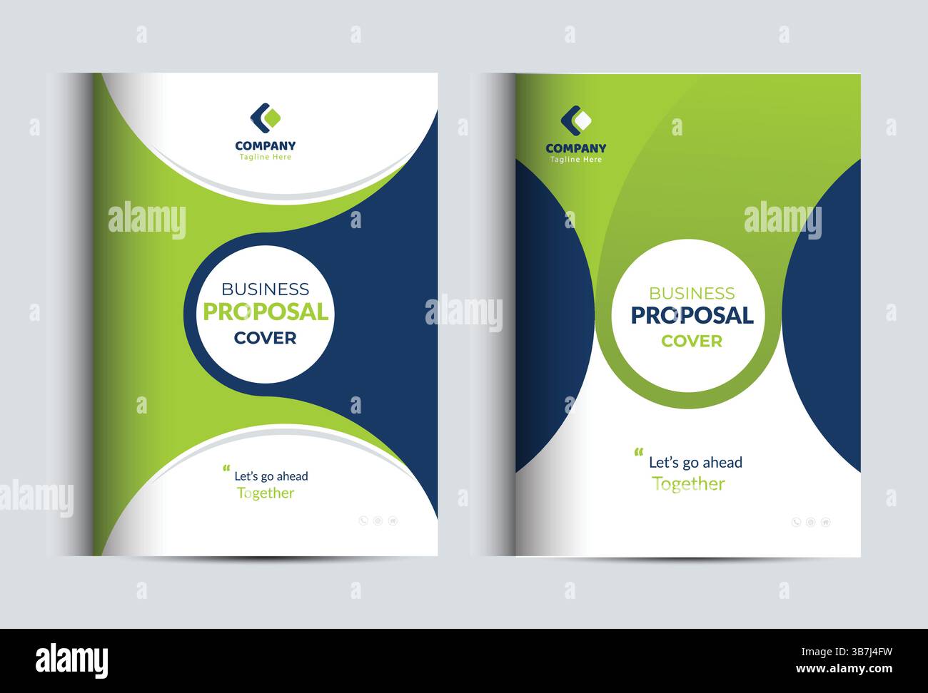Corporate Business Proposal Cover Design Template Concepts Stock Vector ...