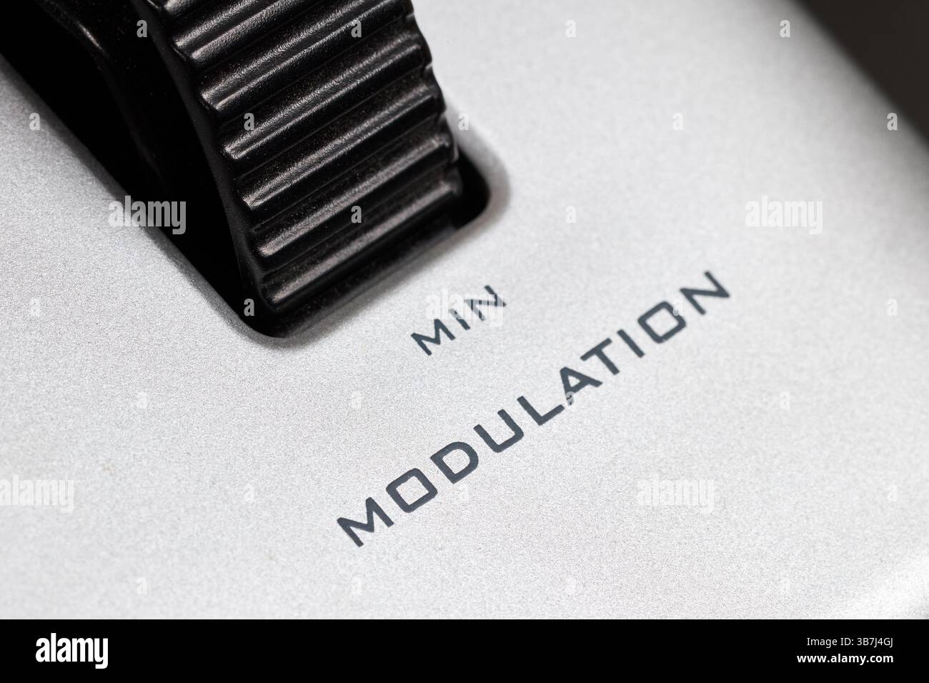 Midi keyboard controller close up. Modulation Wheel Stock Photo - Alamy