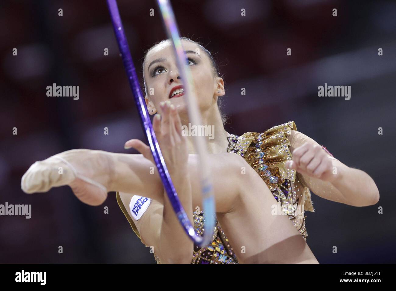 Sofia, Bulgaria - 27 March, 2021: Alina Harnasko of Belarus performs ...