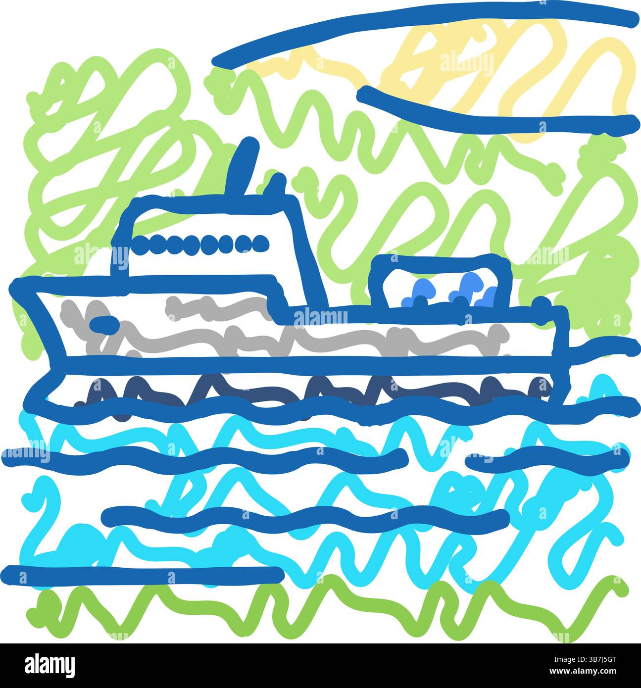 Navigable beach Stock Vector Images - Alamy