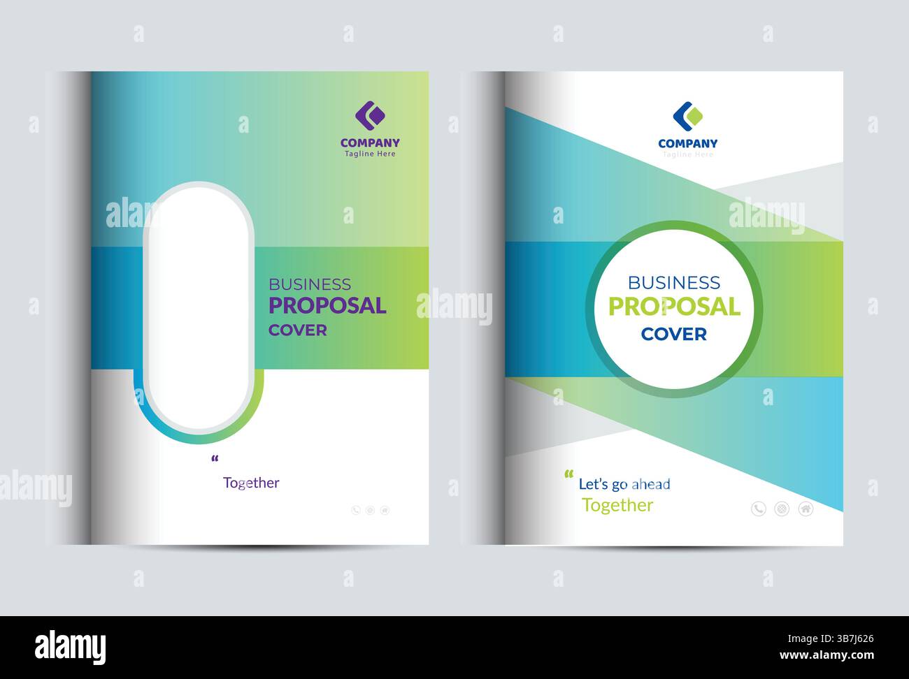 Corporate Business Proposal Cover Design Template Concepts Stock Vector ...