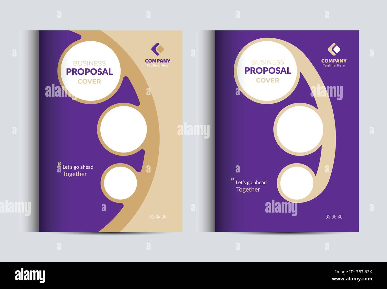 Corporate Business Proposal Cover Design Template Concepts Stock Vector ...