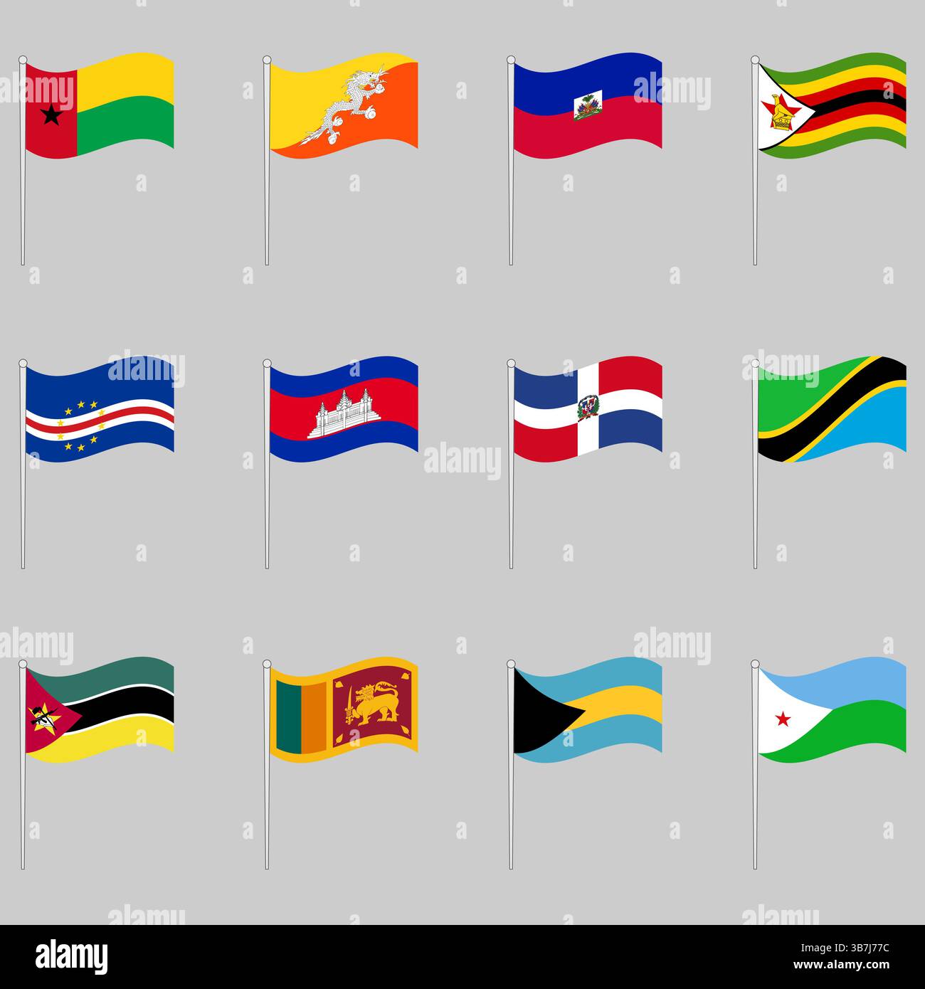 Large set of world flags ilustrator Stock Vector Image & Art - Alamy