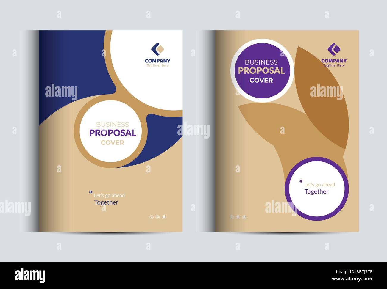 Corporate Business Proposal Cover Design Template Concepts Stock Vector ...