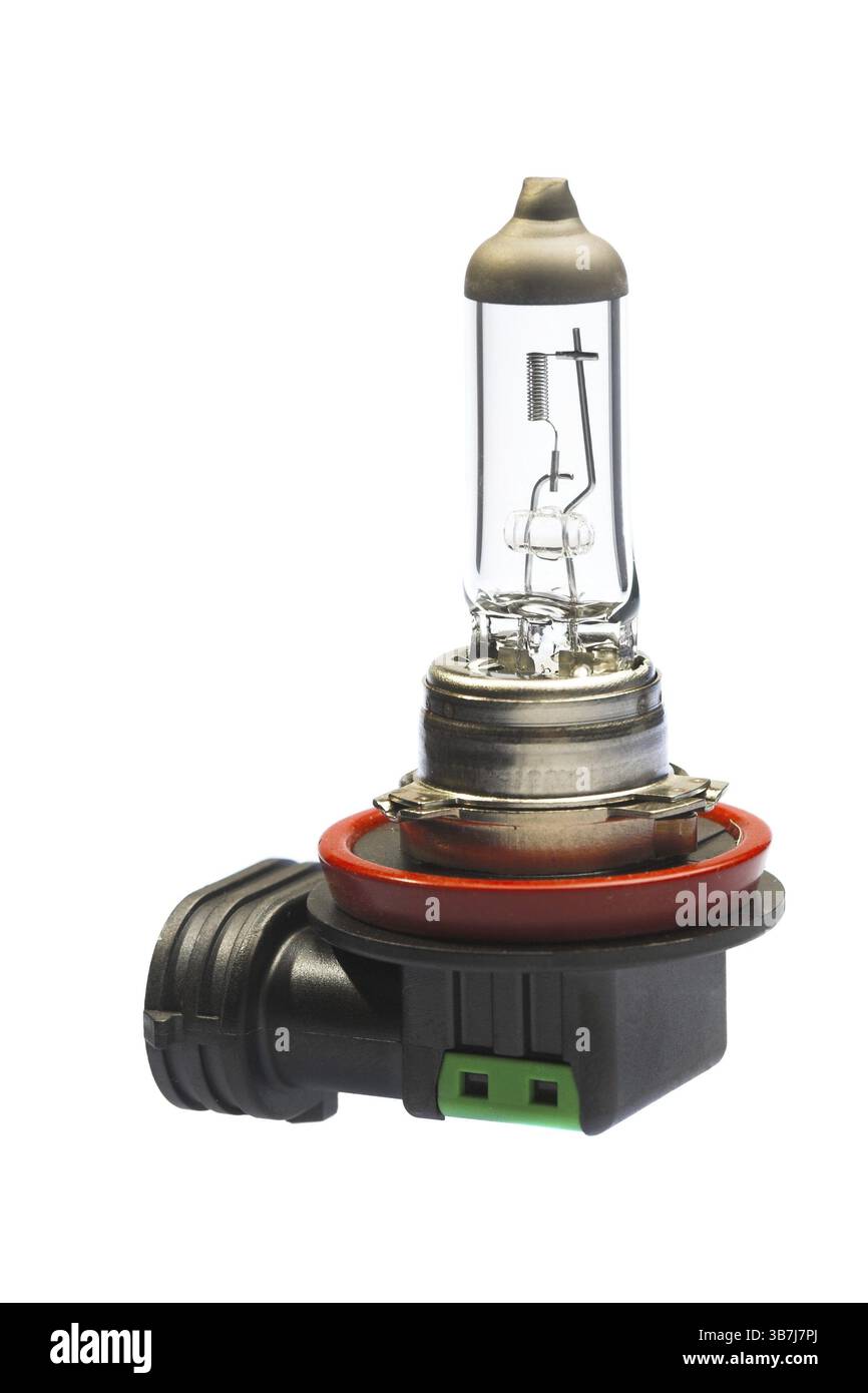 Car lamp isolated on white background Stock Photo - Alamy