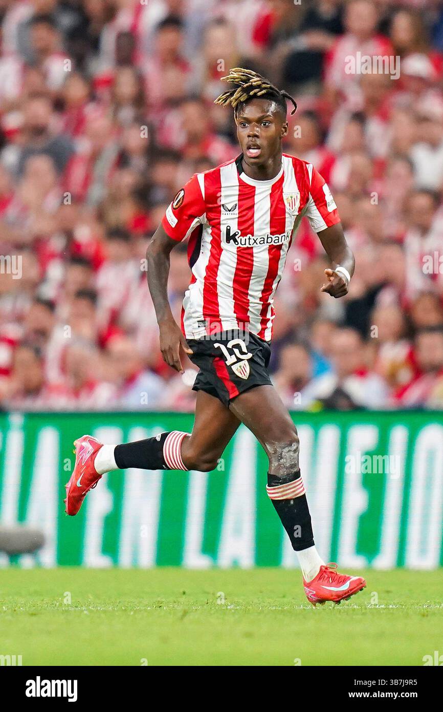 Bilbao, Spain. 01st May, 2025. Athletic Club de Bilbao forward Nico ...
