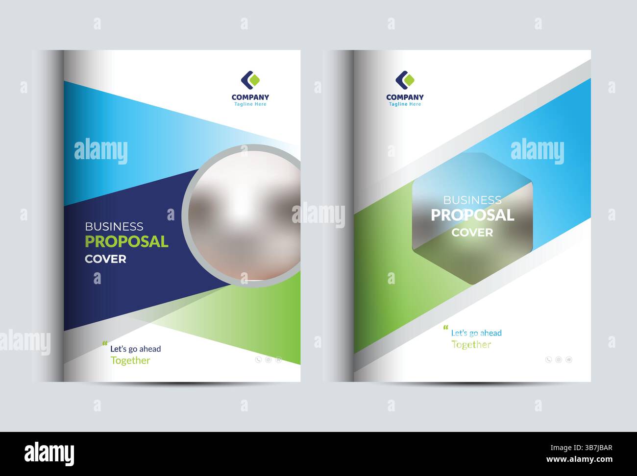 Corporate Business Proposal Cover Design Template Concepts Stock Vector ...