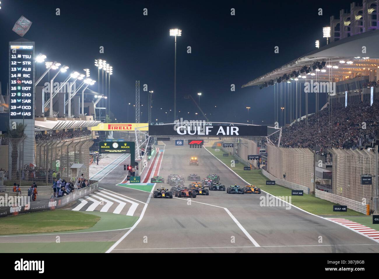 The start grid for race one in the 2024 season hi-res stock photography ...