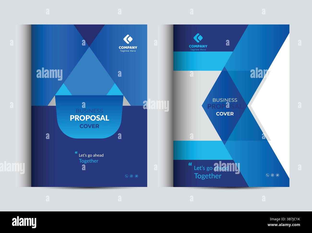 Corporate Business Proposal Cover Design Template Concepts Stock Vector ...