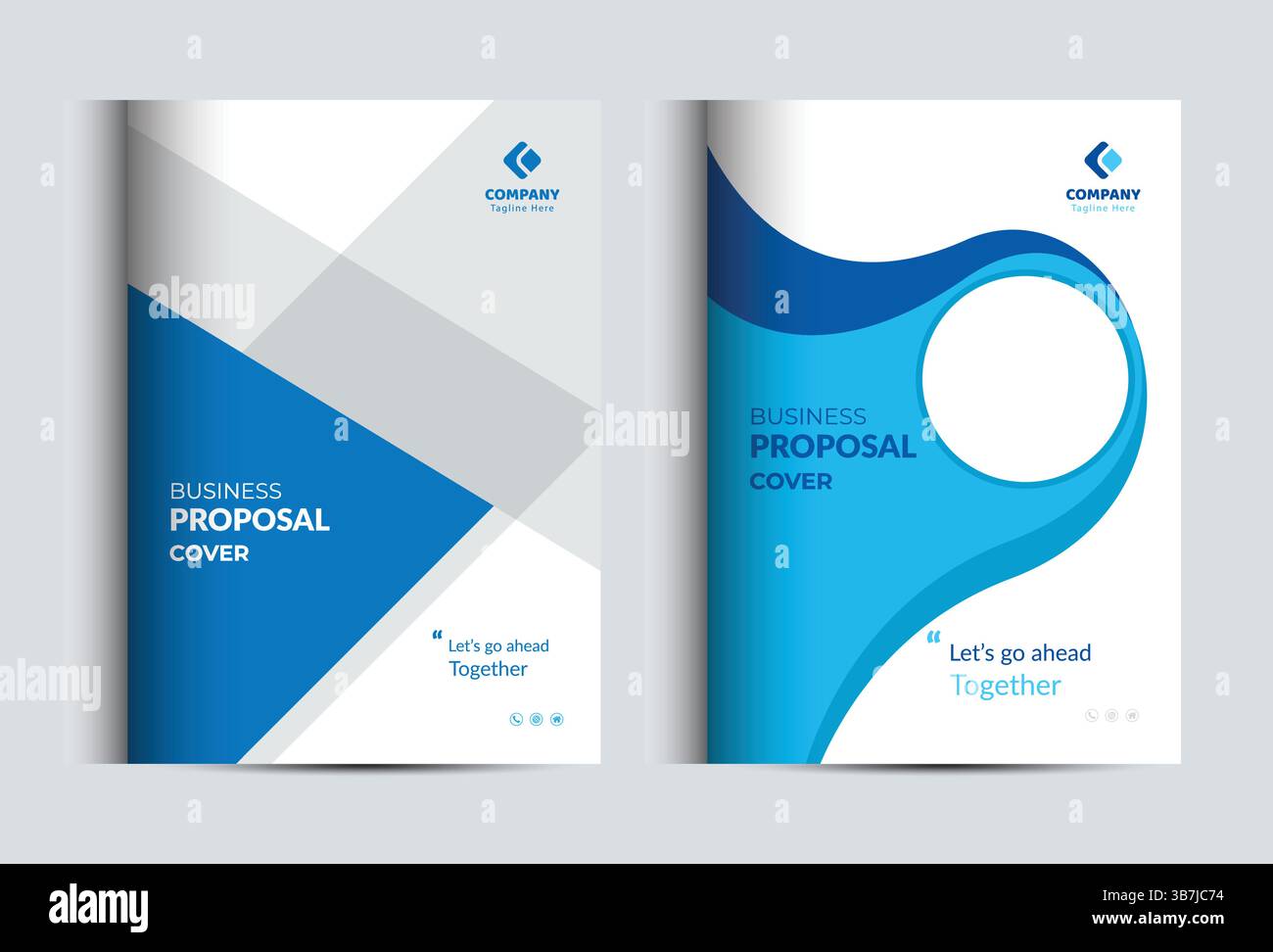 Corporate Business Proposal Cover Design Template Concepts Stock Vector ...