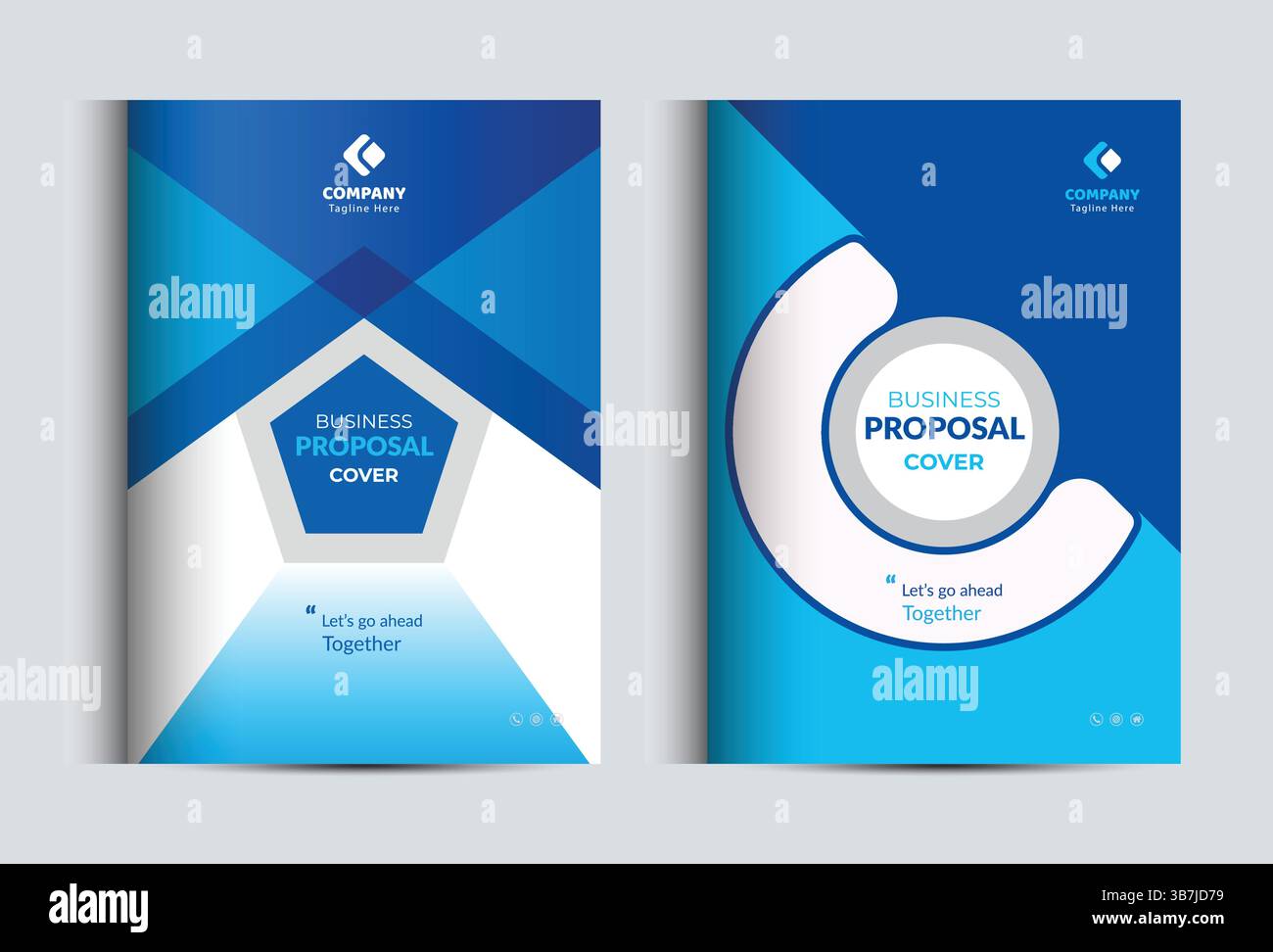 Corporate Business Proposal Cover Design Template Concepts Stock Vector ...