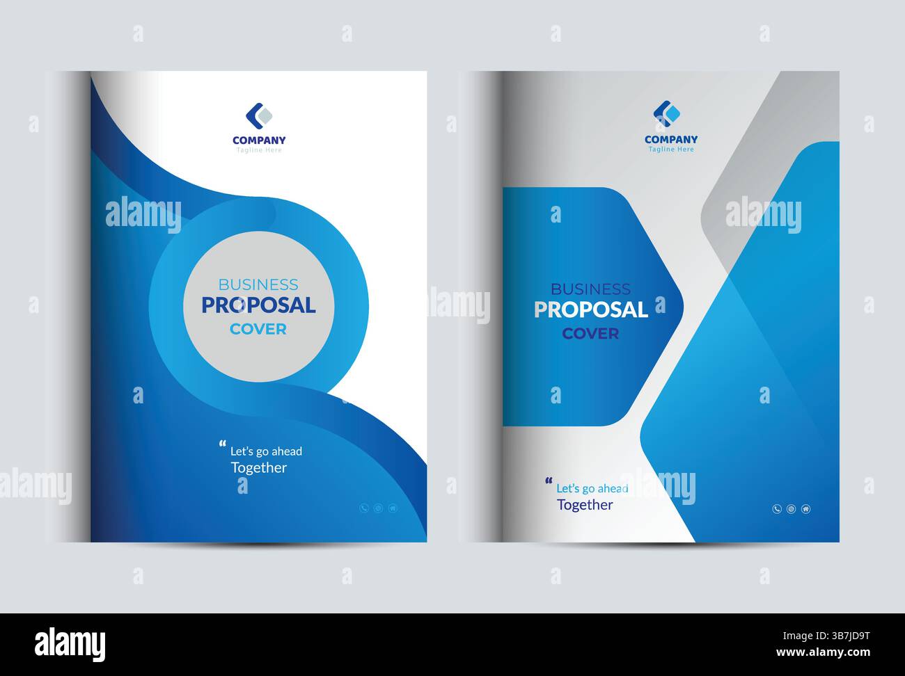 Corporate Business Proposal Cover Design Template Concepts Stock Vector ...