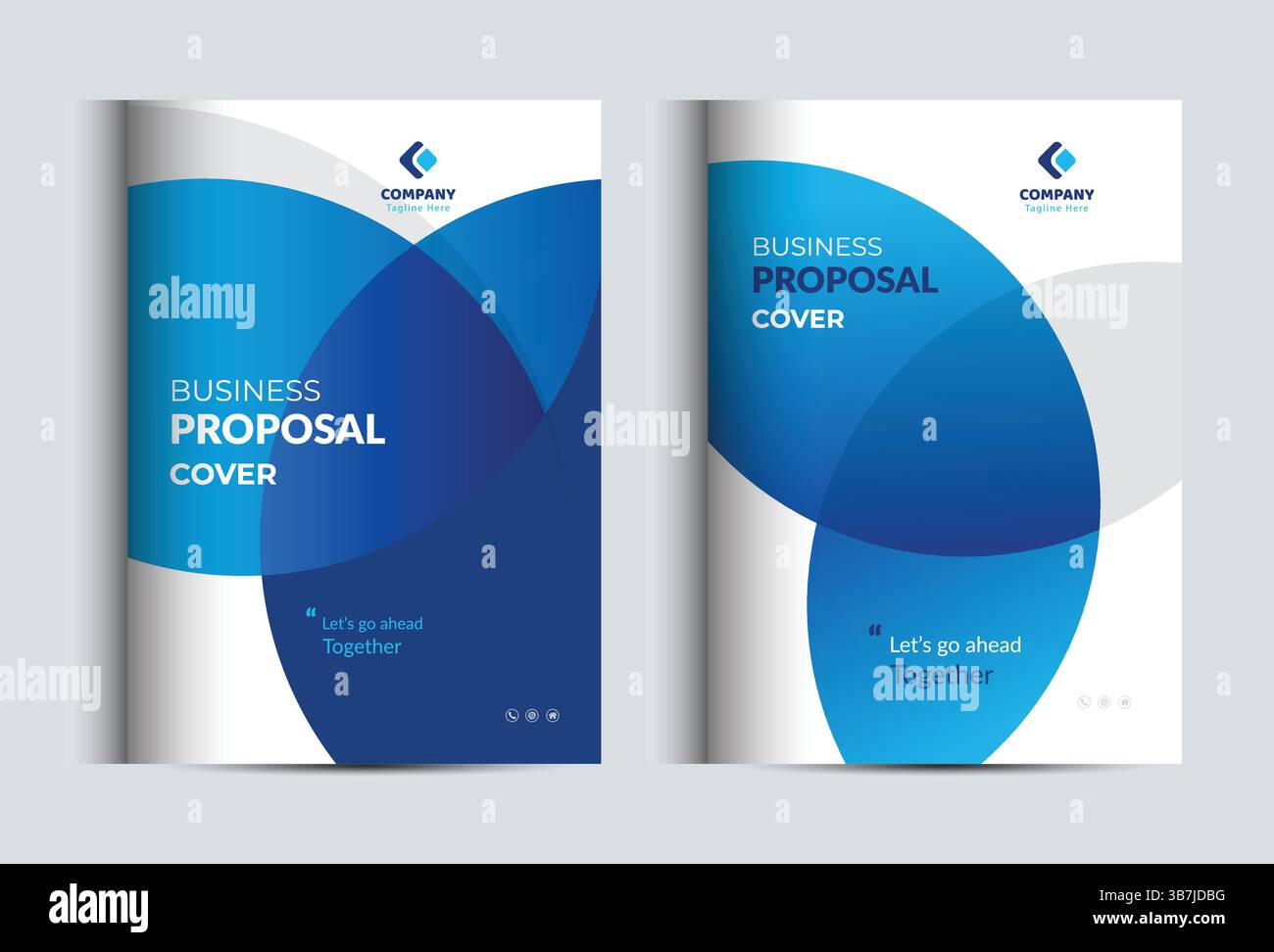 Corporate Business Proposal Cover Design Template Concepts Stock Vector ...