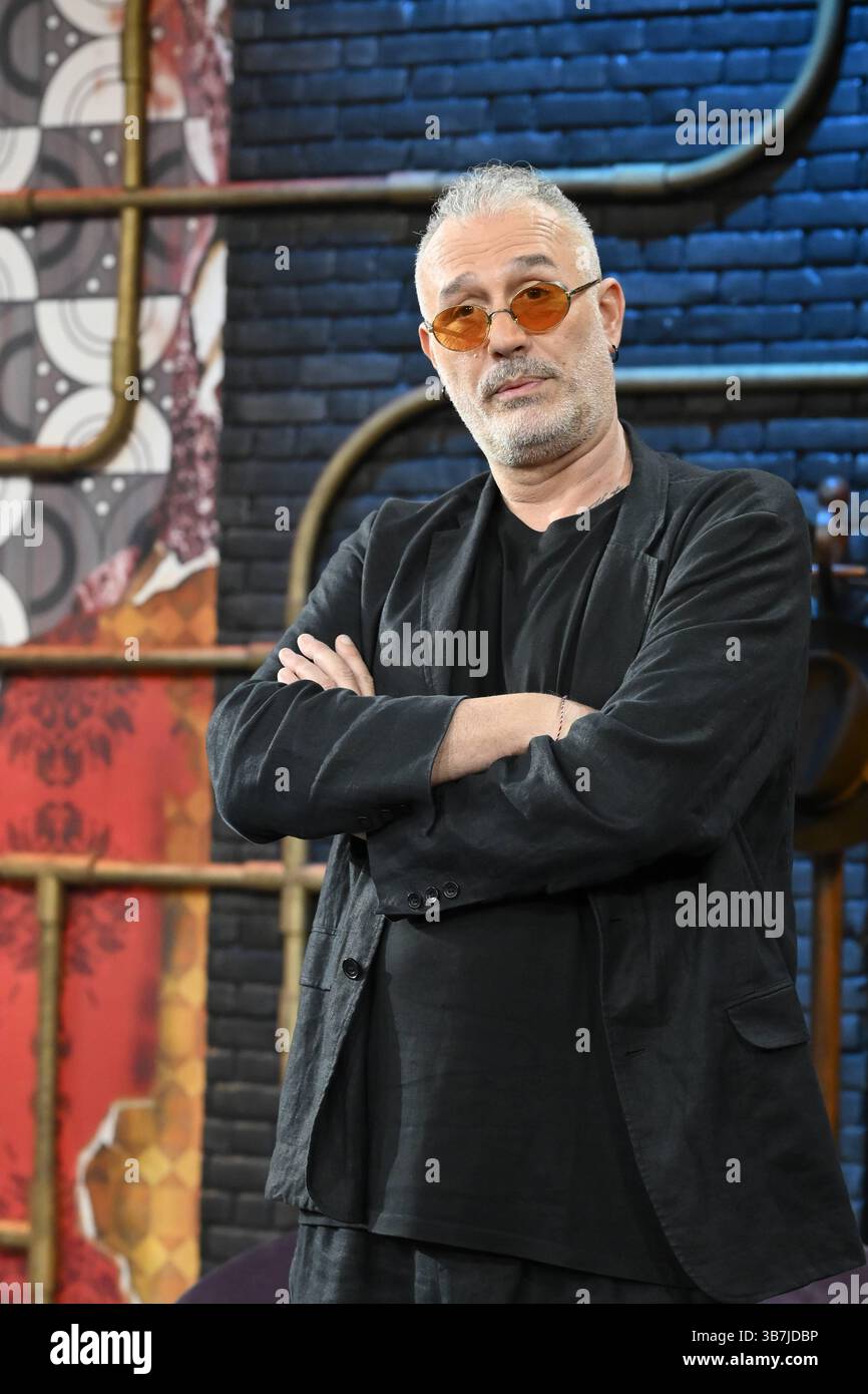 Rome, Italy. 06th May, 2025. Rome: Rai Studios ex Dear. Transmission Ciao Maschio. In the photo ...