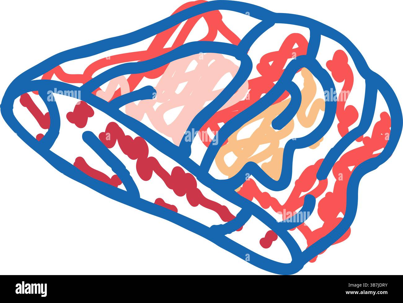 Raw beef chopped meat Stock Vector Images - Alamy