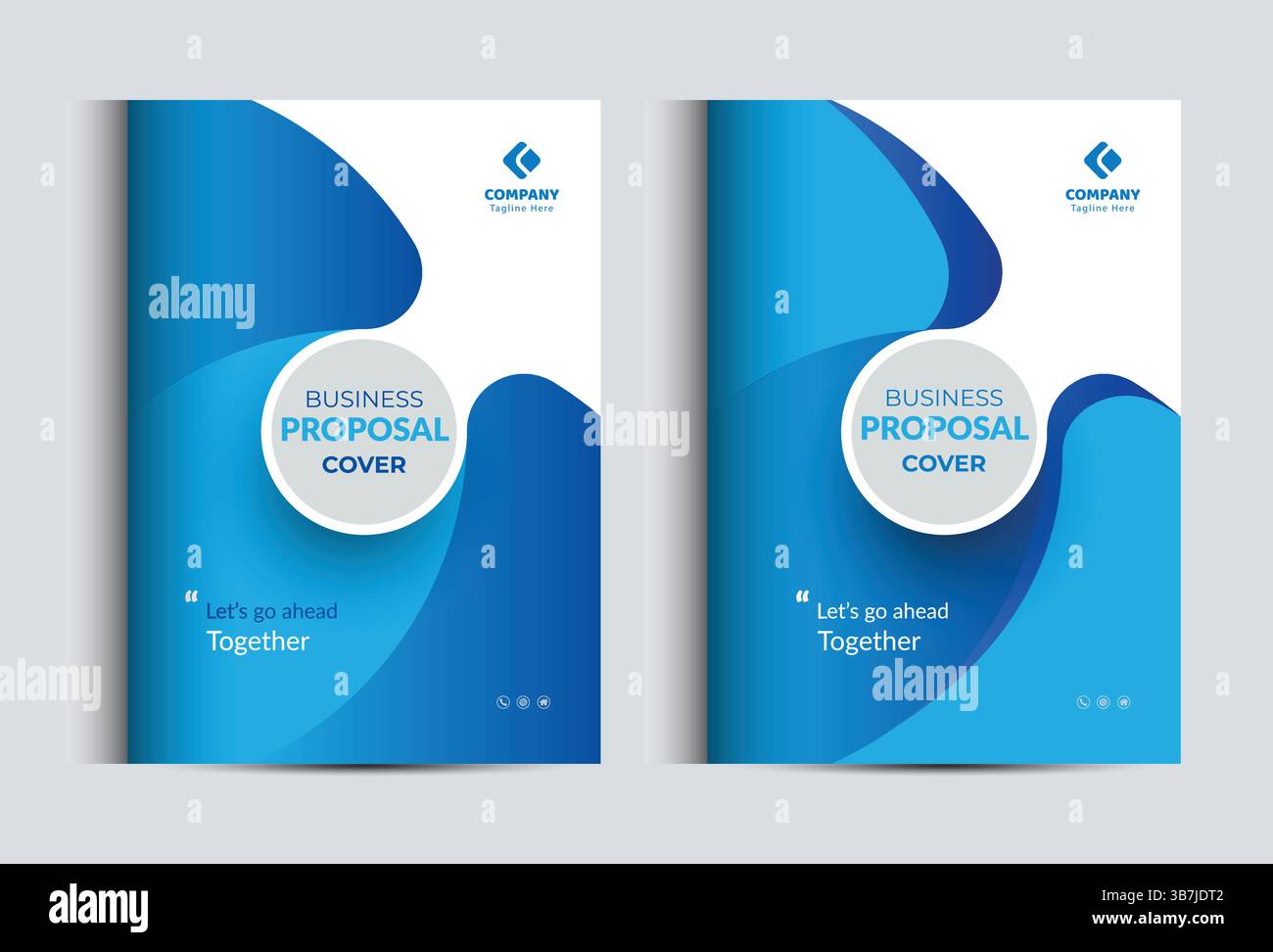 Corporate Business Proposal Cover Design Template Concepts Stock Vector ...