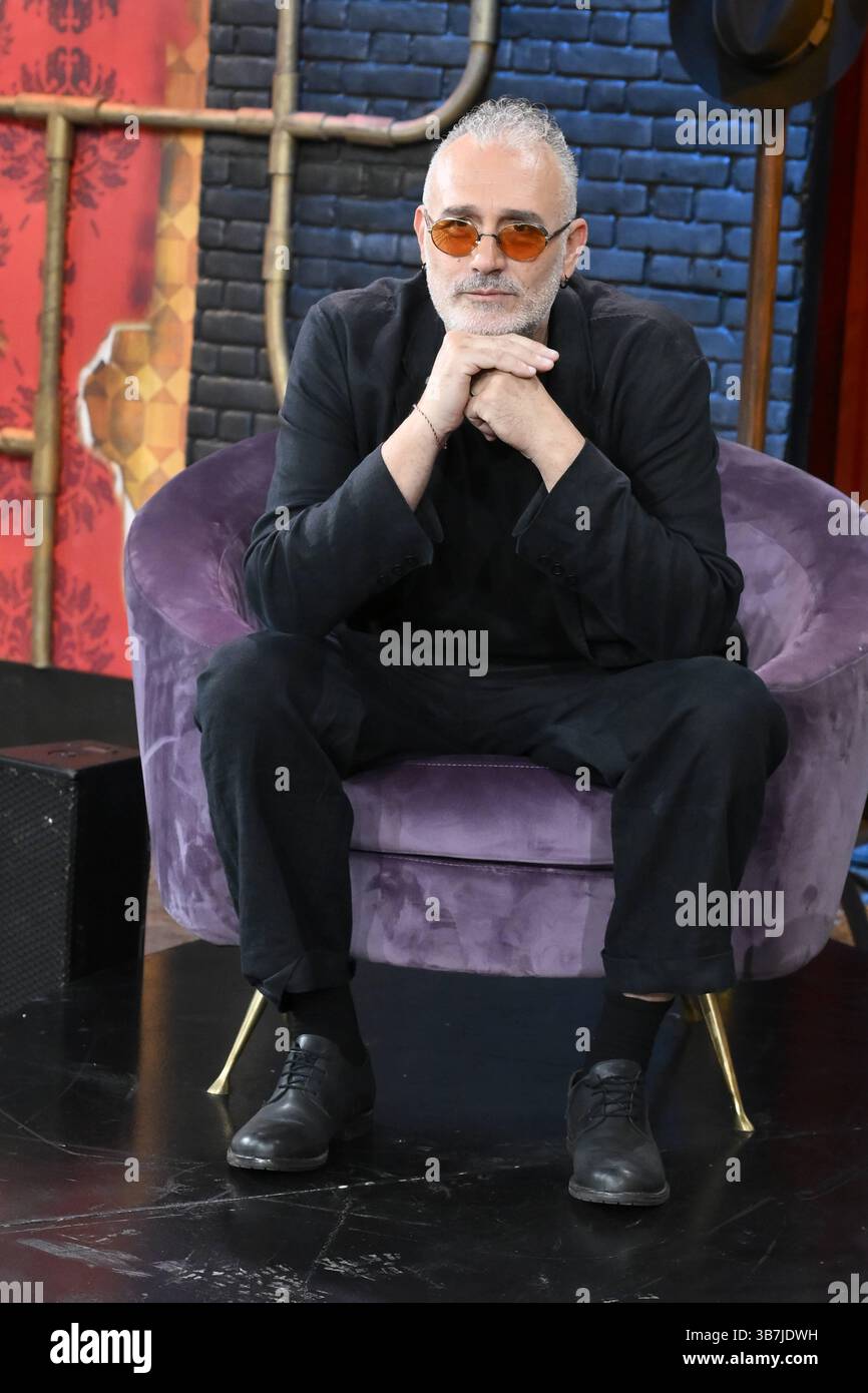 Rome, Italy. 06th May, 2025. Rome: Rai Studios ex Dear. Transmission Ciao Maschio. In the photo ...