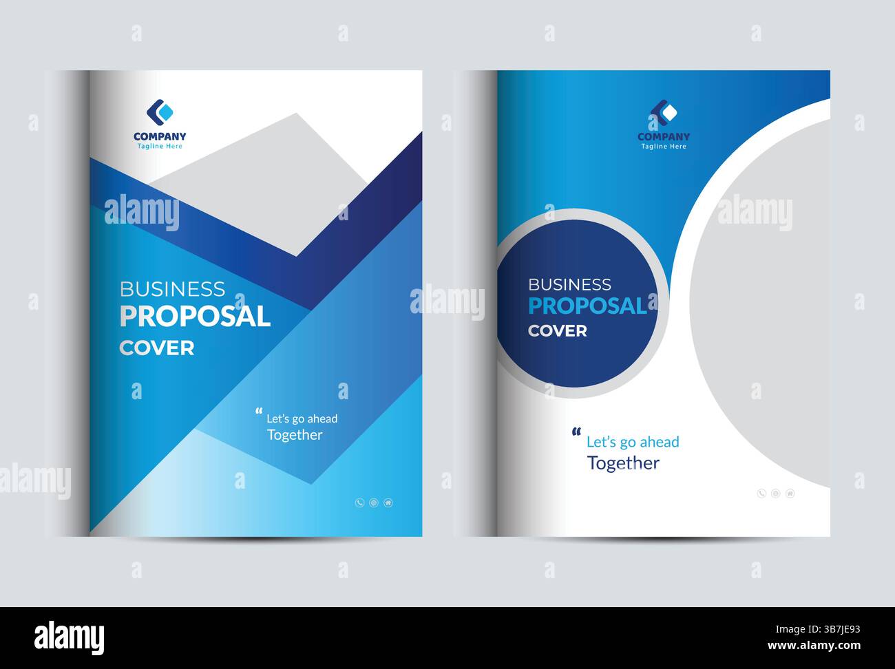 Corporate Business Proposal Cover Design Template Concepts Stock Vector ...