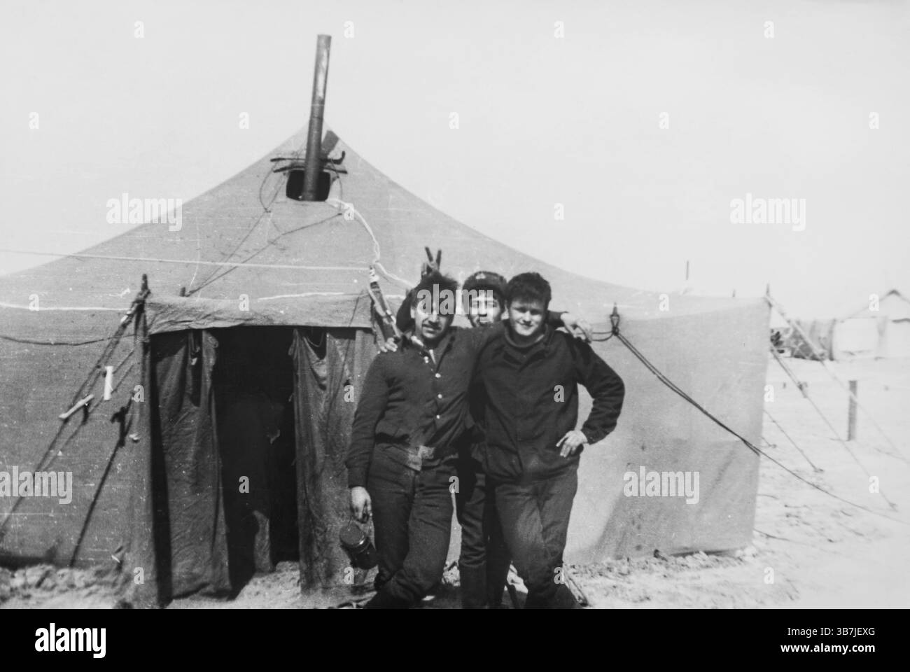 January 1, 1988, Kotlas, , Kazakhstan: Soviet Army soldiers before a ...