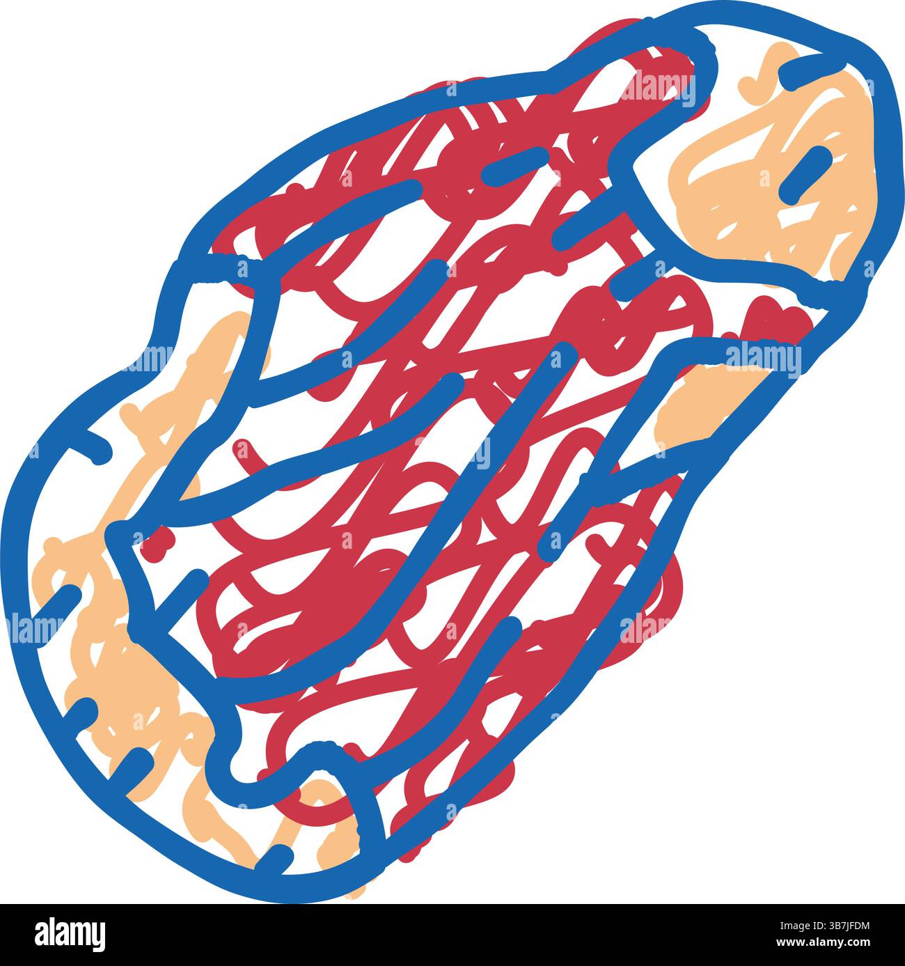 Raw beef chopped meat Stock Vector Images - Alamy