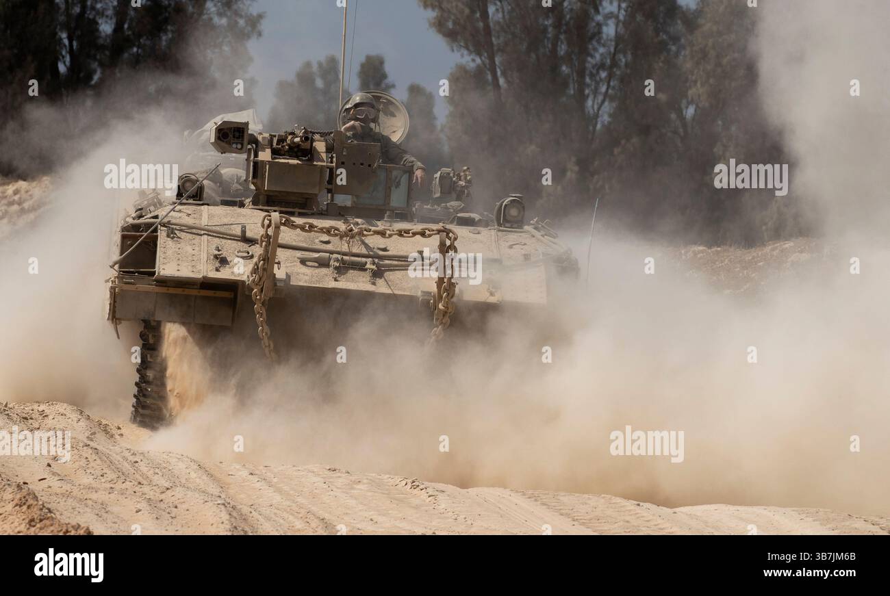 Southern Israel, Israel. 06th May, 2025. An Israeli army Armored ...