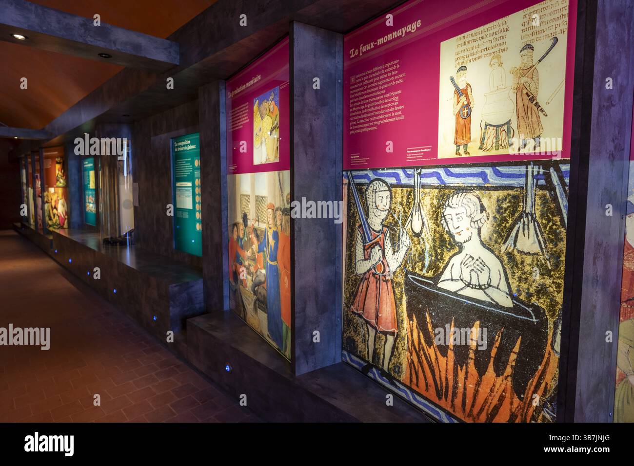 Interpretation Center Museum, Cathar castle of Saissac, village of ...