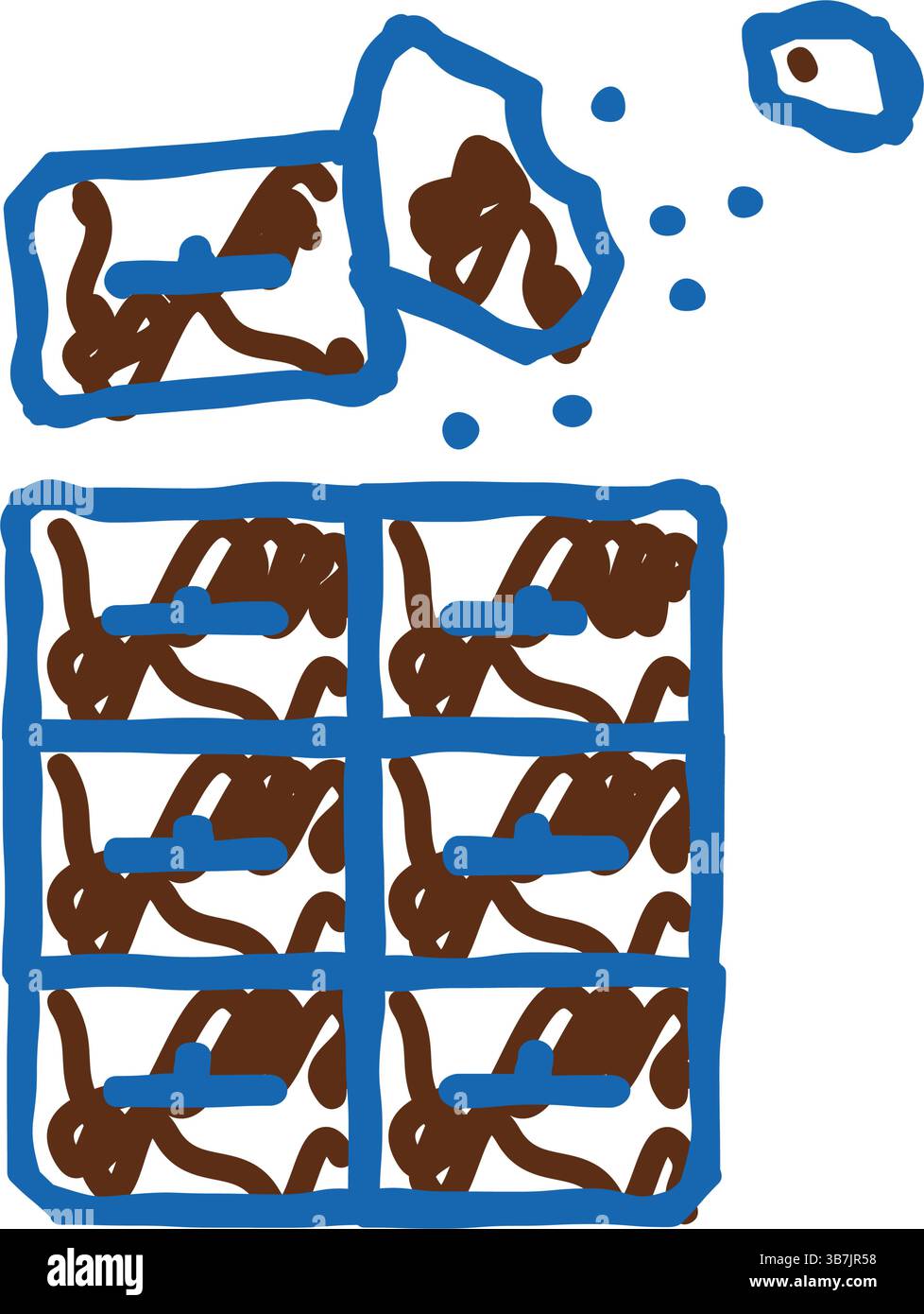 dark chocolate icon doodle illustration Stock Vector Image & Art - Alamy