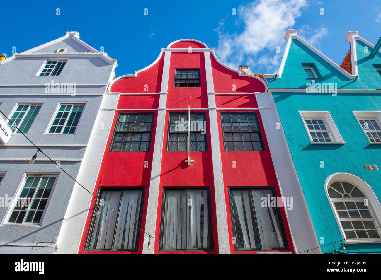 Historic Dutch style houses on Heeren Street (Heerenstraat) at Breede ...
