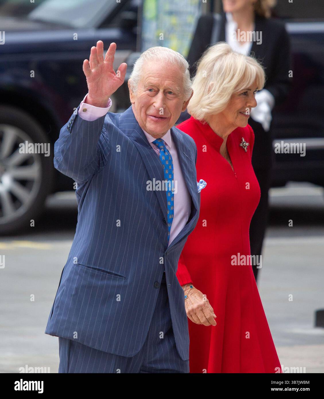 London, England, UK. 6th May, 2025. King CHARLES III and Queen CAMILLA ...