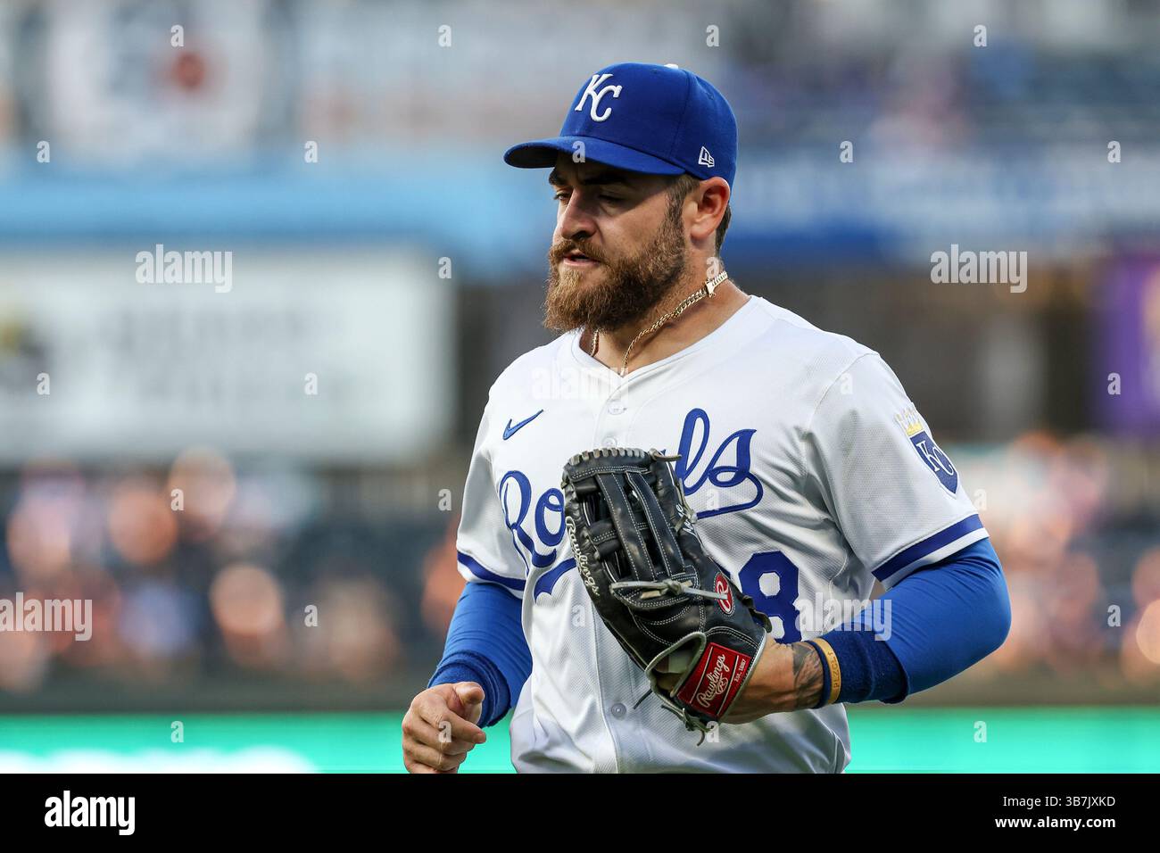 May 5, 2025: Kansas City Royals center fielder Kyle Isbel (28) is seen ...